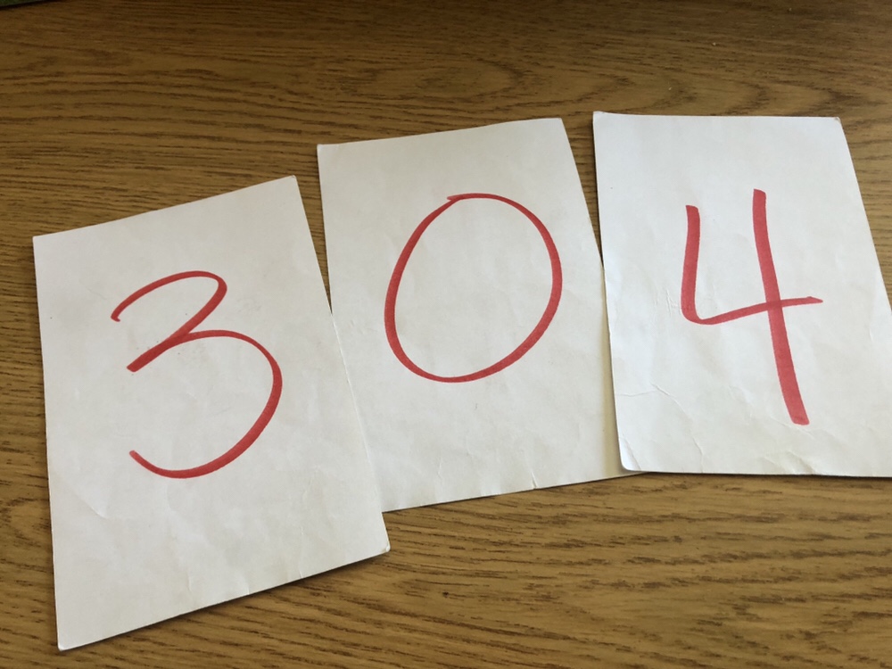 Number shuffle – Señora Chase