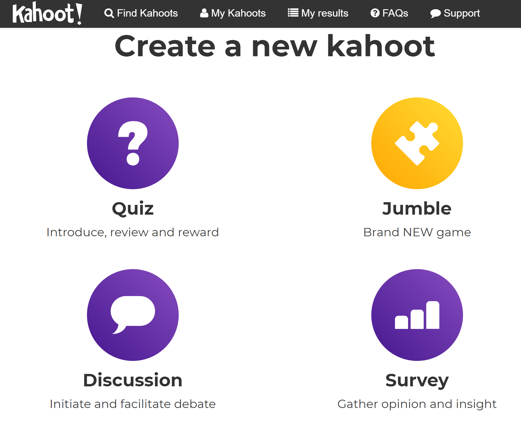 Kahoot Jumble – Señora Chase