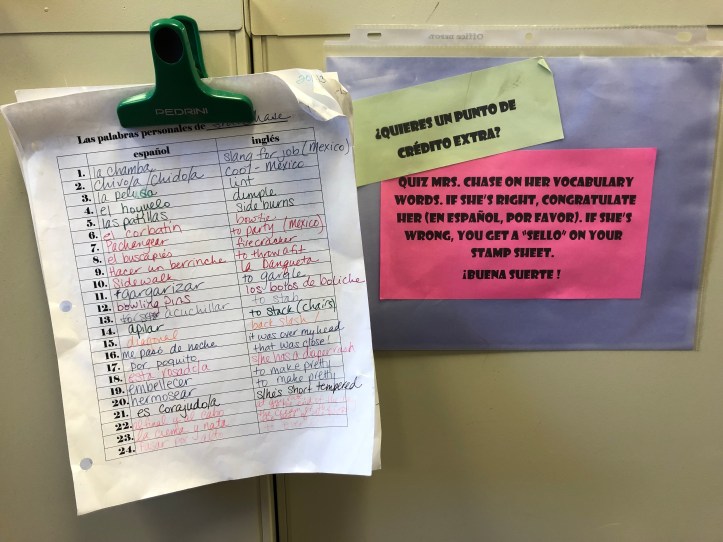 Classroom Tour – Señora Chase