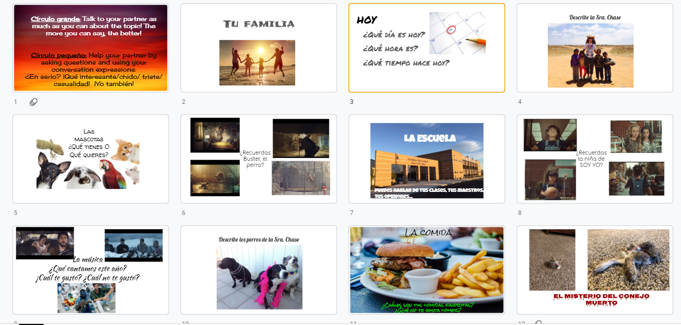 Spanish 1’s final: La última celebración de conocimiento – Señora Chase