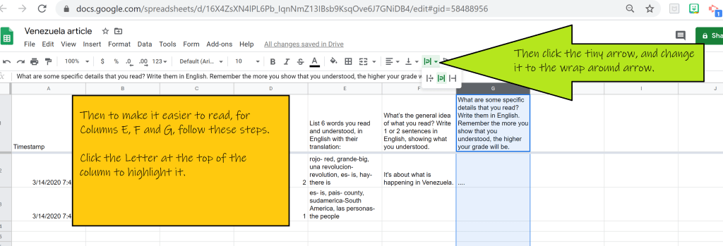 Interpretive Quick Quizzes for distance learning – Señora Chase