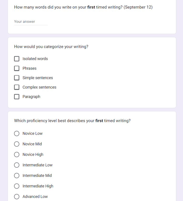 Quick Writes – Señora Chase