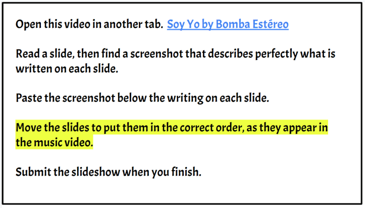 After the Clip Chat: Activities & Assessment (Part 2) – Señora Chase