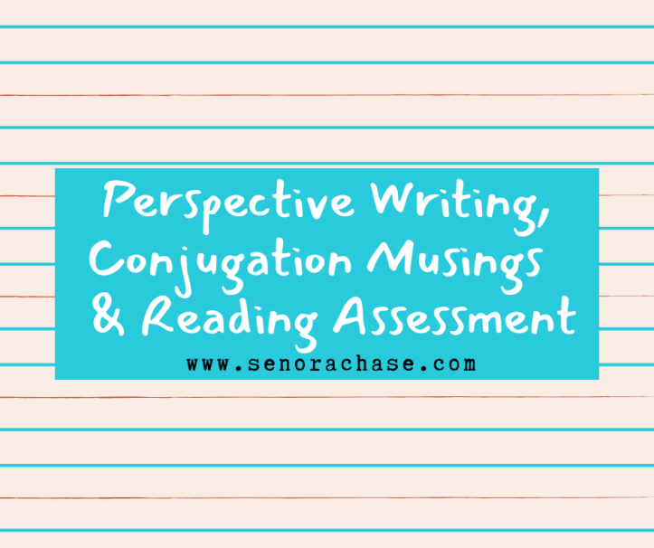 Perspective Writing, Conjugation Musings & a Reading Assessment ...